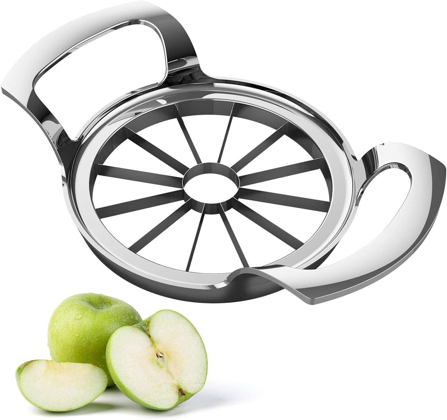 RUseeN Apple Cutter Slicer, 12-Blade Extra Large Apple Corer, Easy to ...
