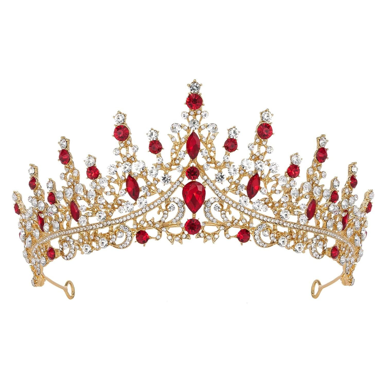 RUseeN Baroque Princess Tiara for Women, Royal Queen Crown Diadem ...