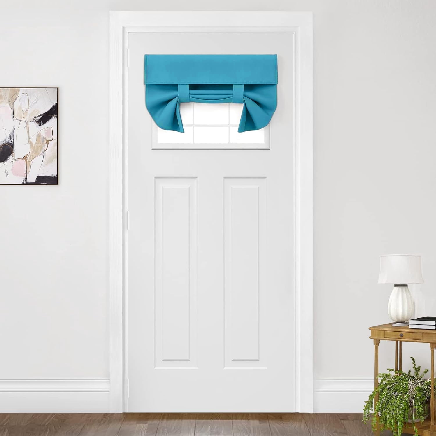 RUseeN Blackout Door Curtains - Self Sticky Window Door Shades Thermal ...