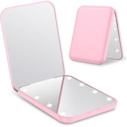 Kintion Pocket Mirror, 1X/3X Magnification LED Compact Travel Makeup ...