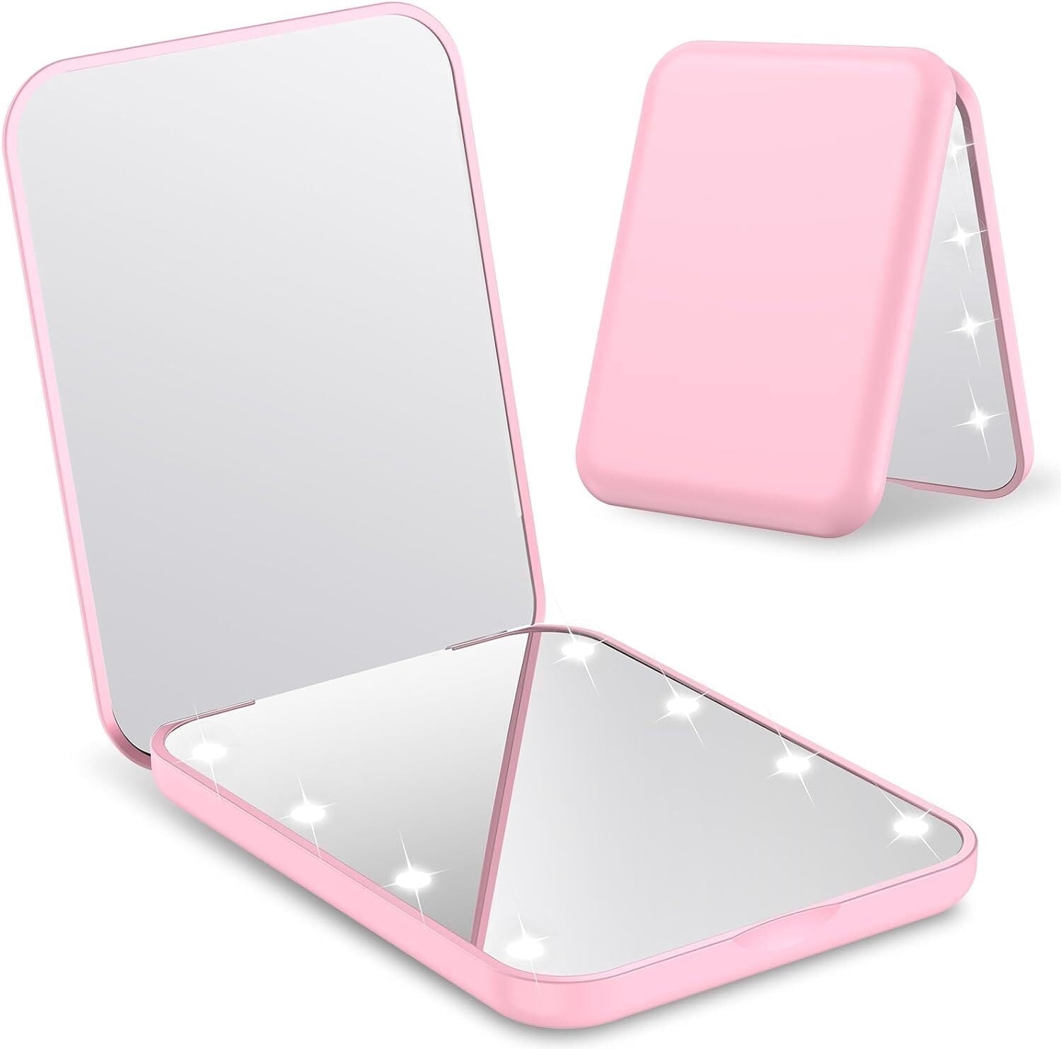 RUseeN Compact Mirror with Light and Magnification 1X/3X, Portable LED ...