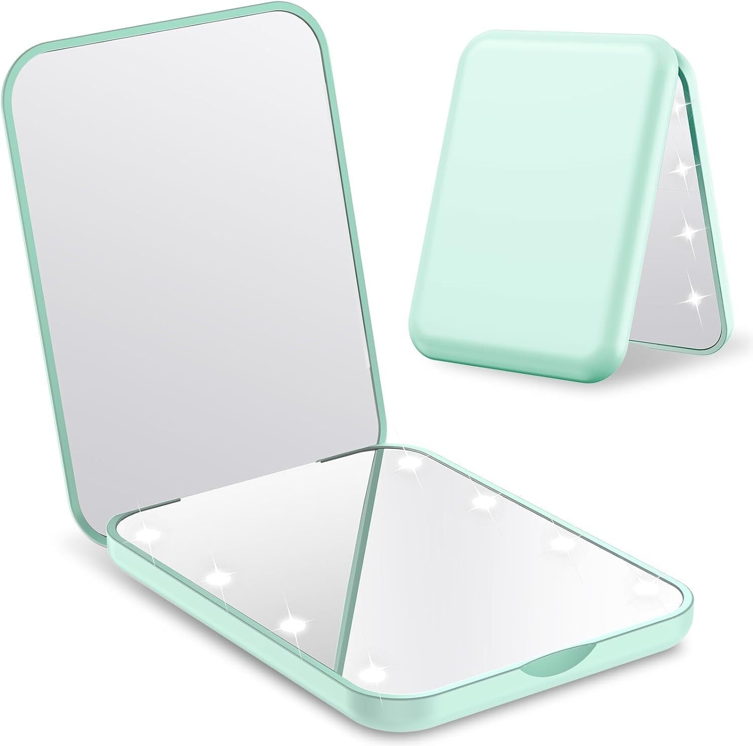 RUseeN Compact Mirror with Light and Magnification 1X/3X, Portable LED ...