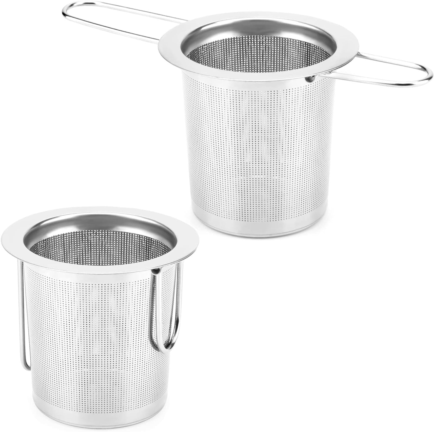 RUseeN Extra Fine Stainless Steel Tea Infuser Mesh Strainer with Large ...