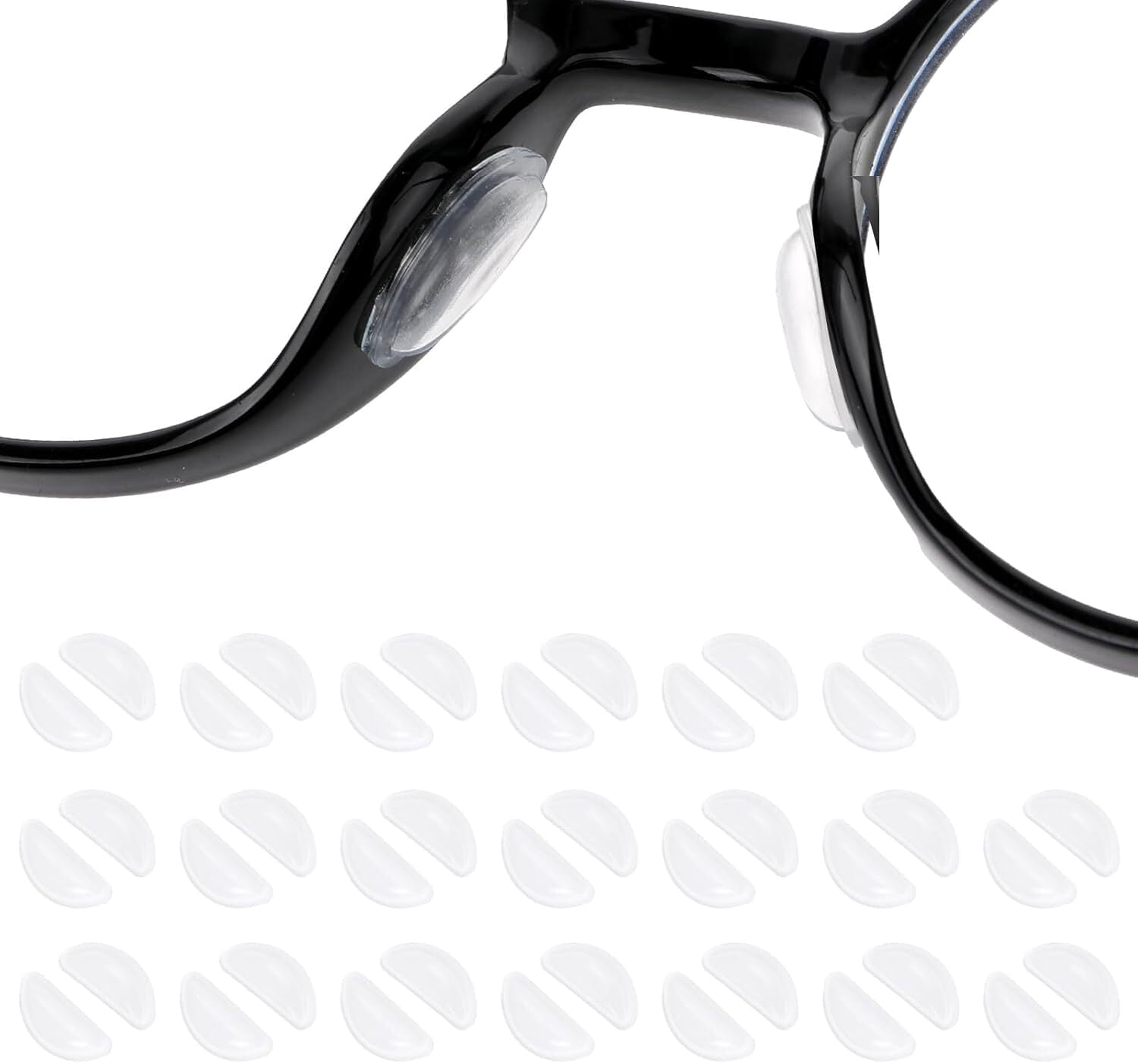 RUseeN Eyeglass Nose Pads, Soft Silicone Anti-Slip Adhesive Air Chamber ...