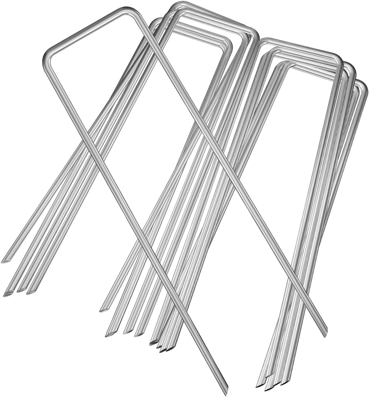 RUseeN Landscape Staples 6 Inch Garden Staples Garden Stakes Plant ...