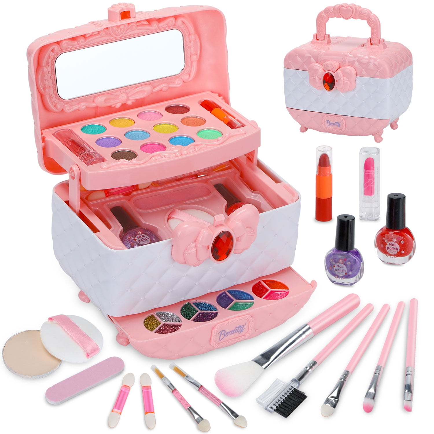RUseeN Makeup Kit for Girls - Full Starter Cosmetics Set with Eye ...