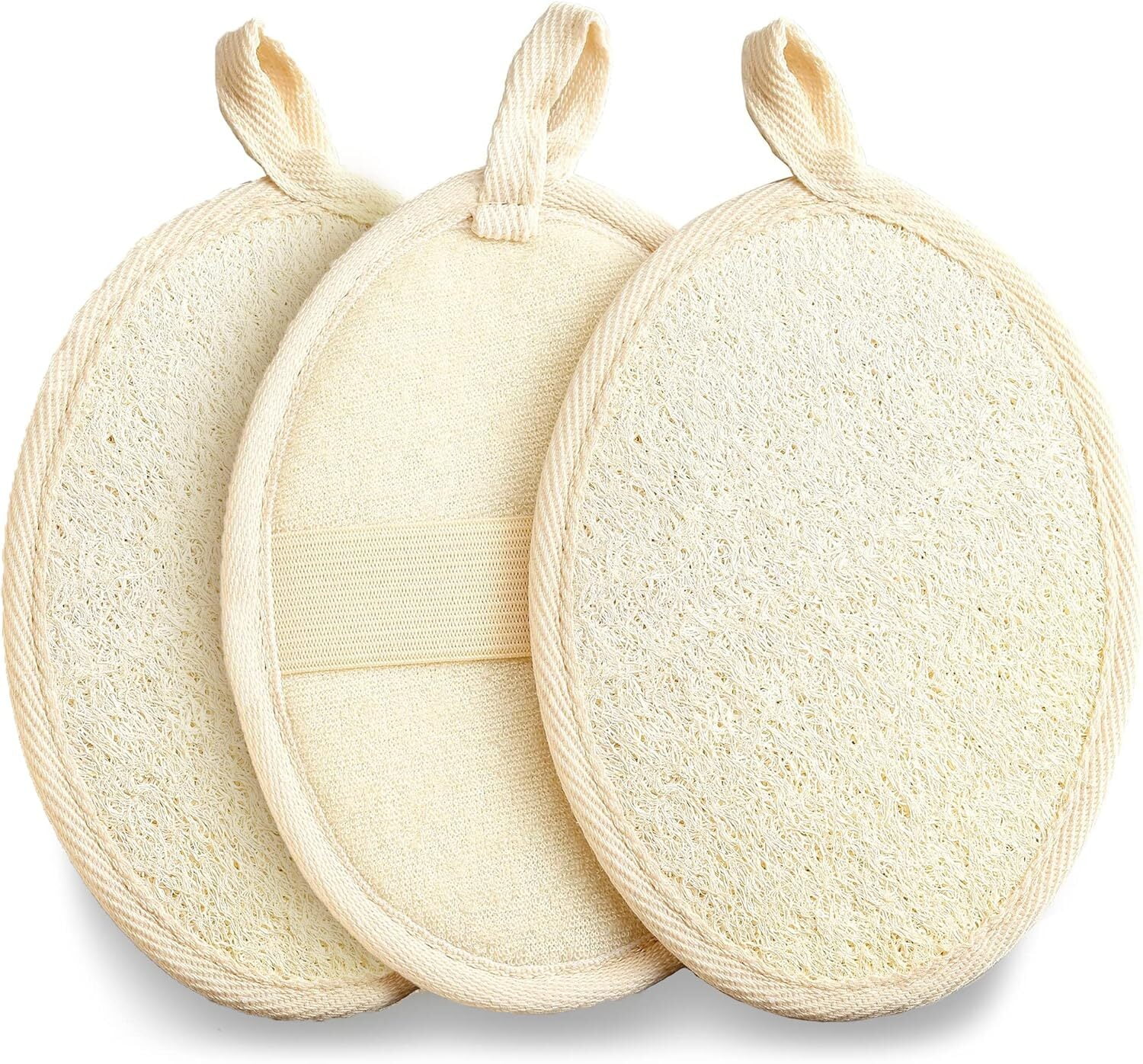 RUseeN Natural Loofah Sponge Exfoliating Body Scrubber for Body and ...