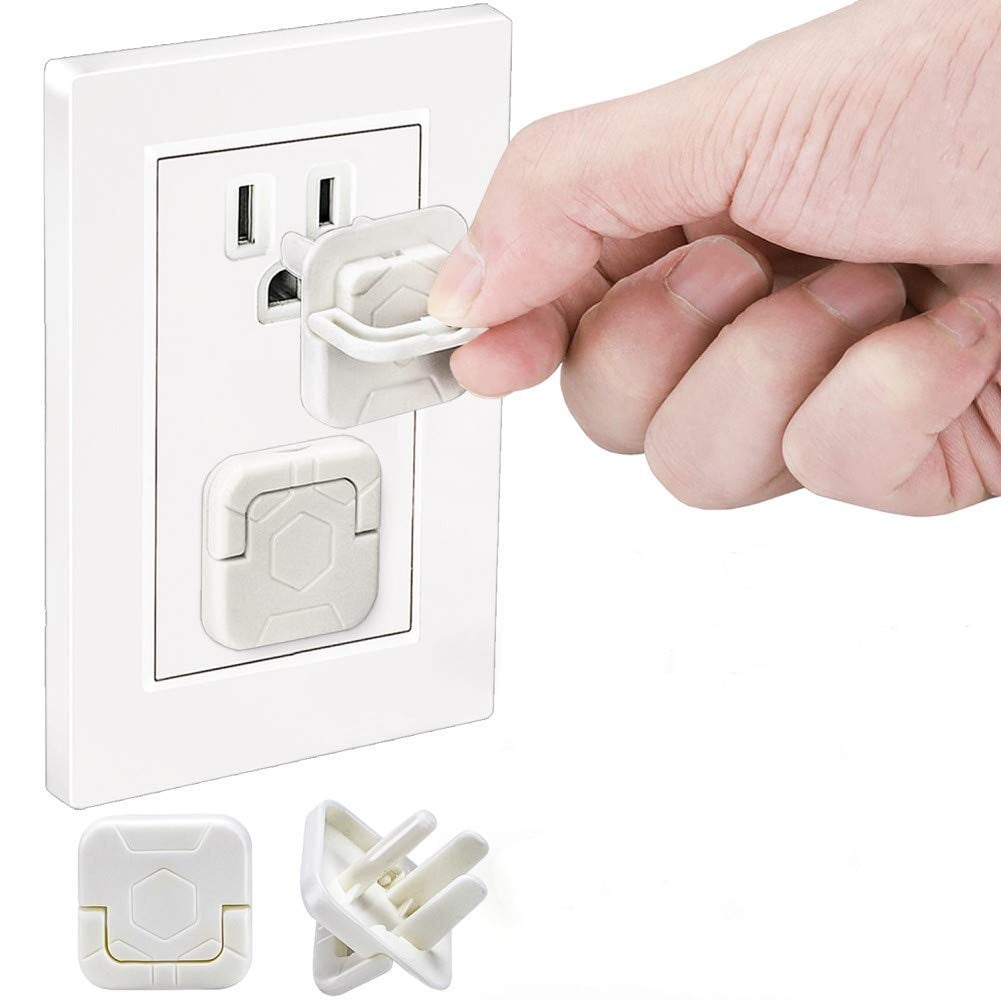 RUseeN Outlet Covers 3-Prong 50 Pack Child Proof Electrical Protector ...