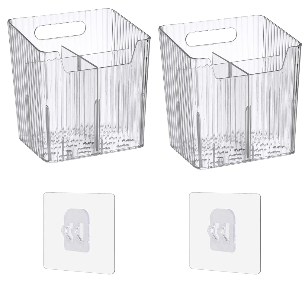 RUseeN Set Of 2 Storage Organizer Bins Wall Mounted Organizer Basket ...