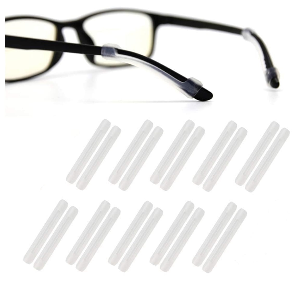RUseeN Silicone Eyeglasses Temple Tips Sleeve Retainer, Anti-Slip ...