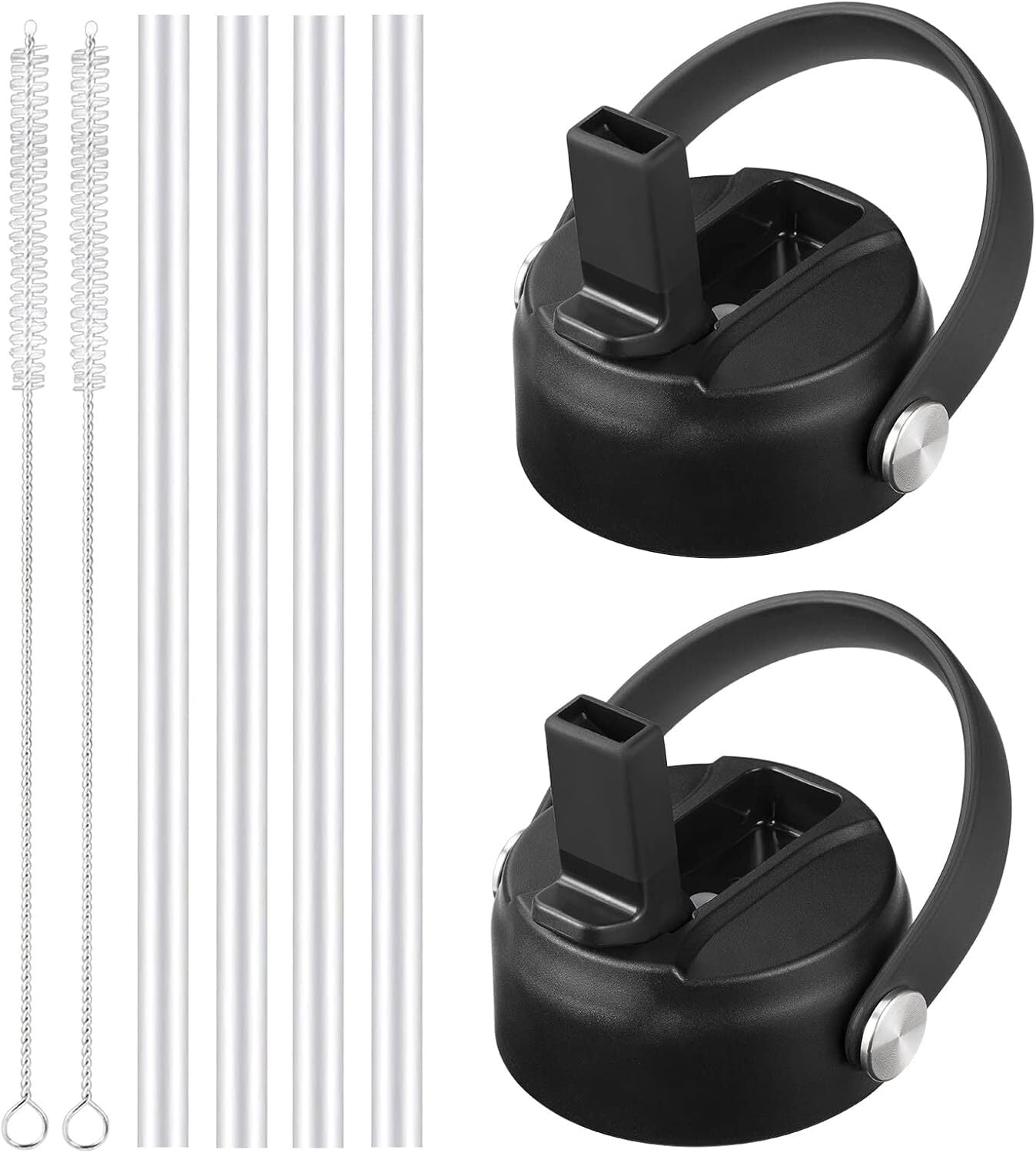 RUseeN Straw Lid, Lids with Straw Compatible with Wide Mouth Water ...