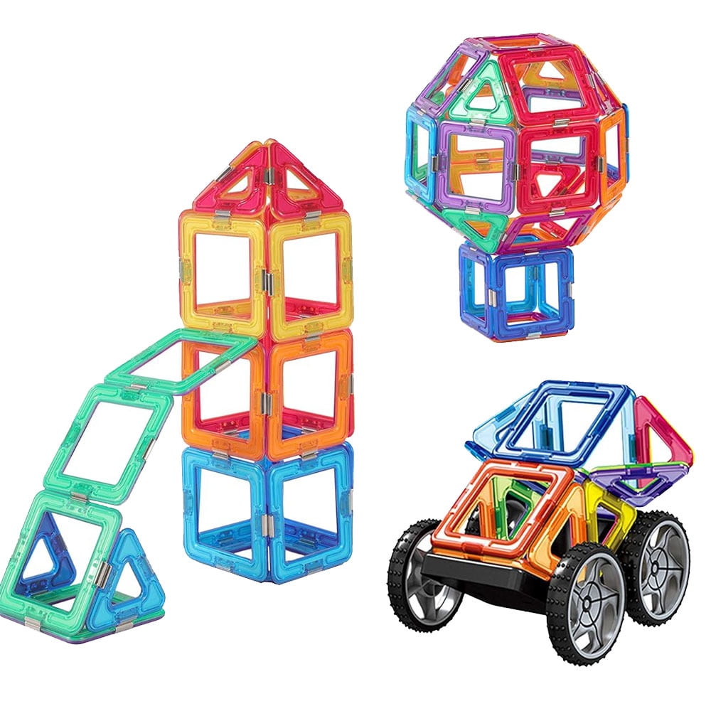 RUseeN Upgraded Magnetic Blocks Tough Tiles STEM Toys for 3+ Year Old ...