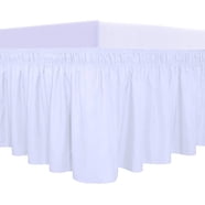 AzulHome White Bed Skirts Dust Ruffle for King/California King Size Bed ...