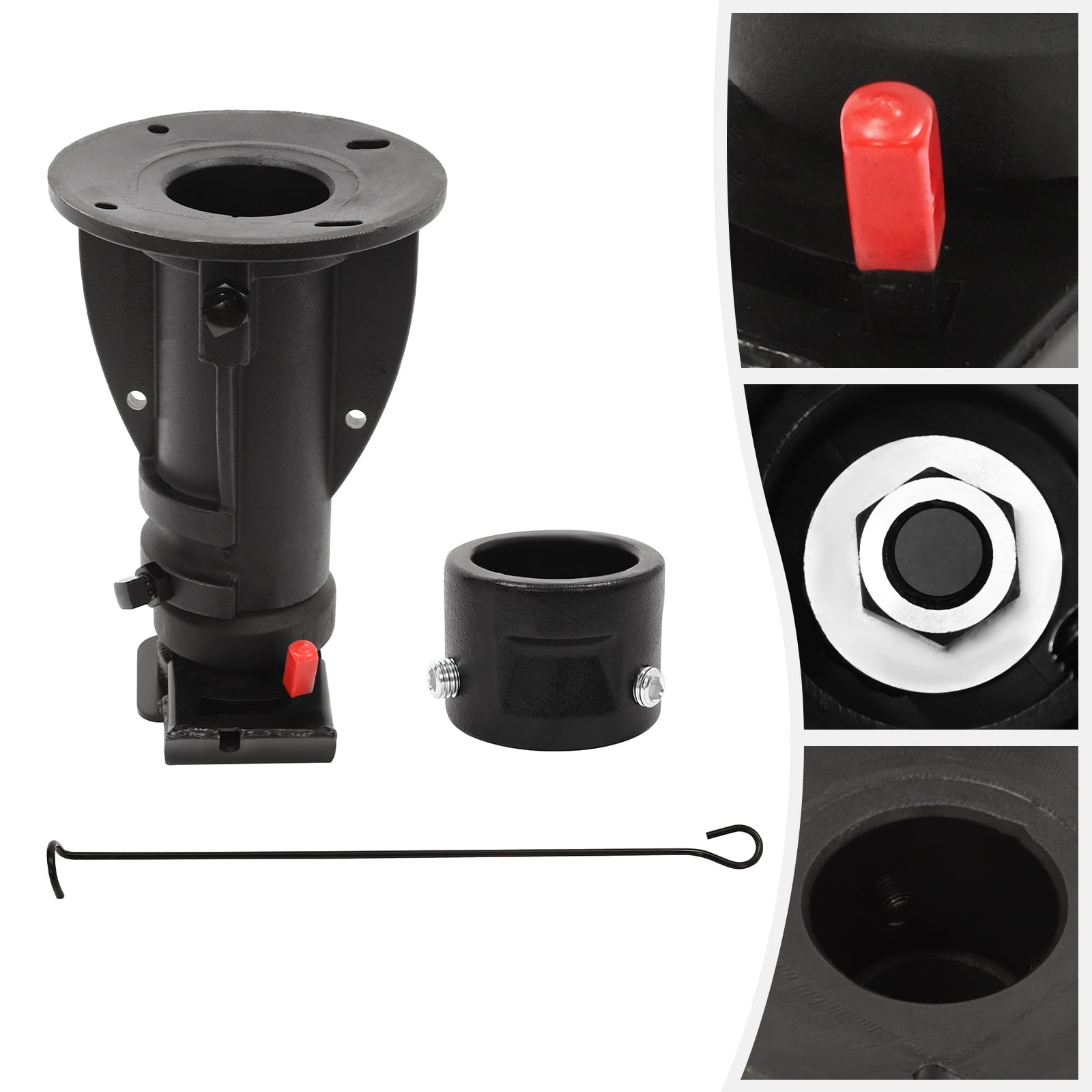 RV 5th Wheel to Gooseneck Adapter, Adjustable 5th Wheel Adapter, 2"-16 ...