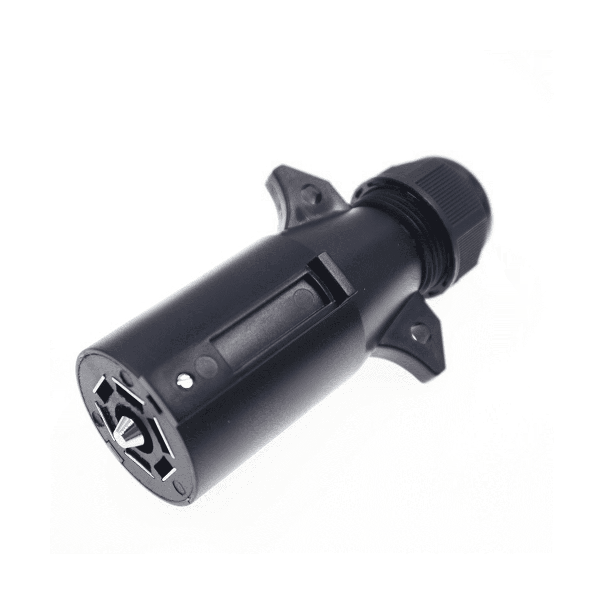 RV 7 Pin Trailer Plug Detachable 7 Way Round RV-Style Trailer Side ...