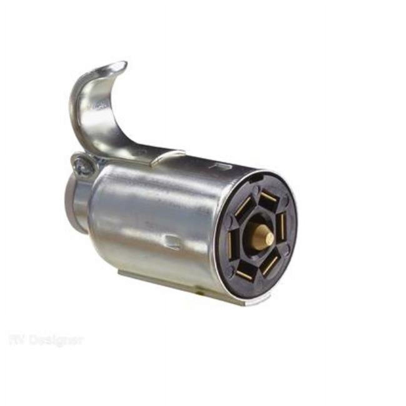 RV 7 Way Chrome Plated Wiring Connector Plug Adapter - Walmart.com