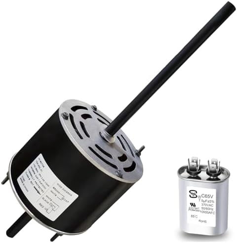 RV AC Fan Motor with Capacitor, Replacement for Coleman Mach Rv Air ...