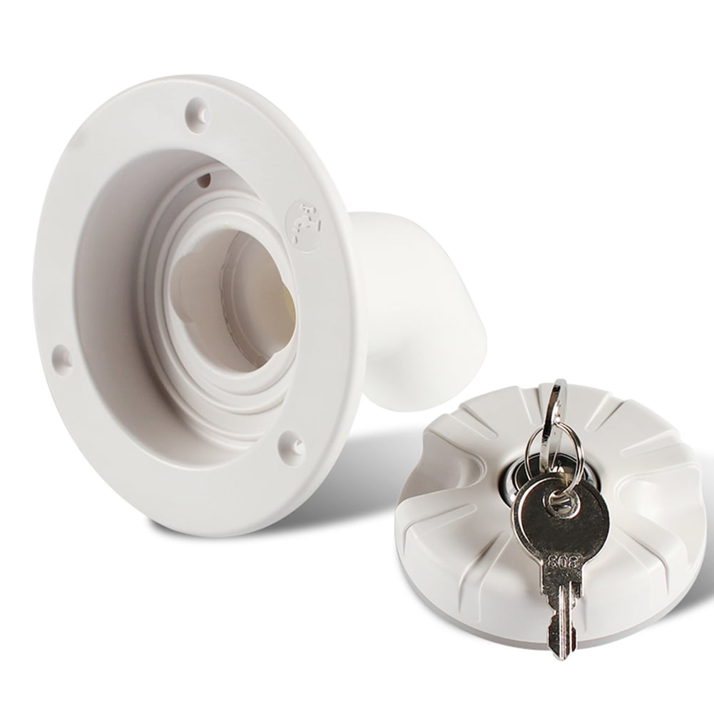 RV Accessories Gravity Fresh Water Fill Hatch Lockable Inlet Filter ...