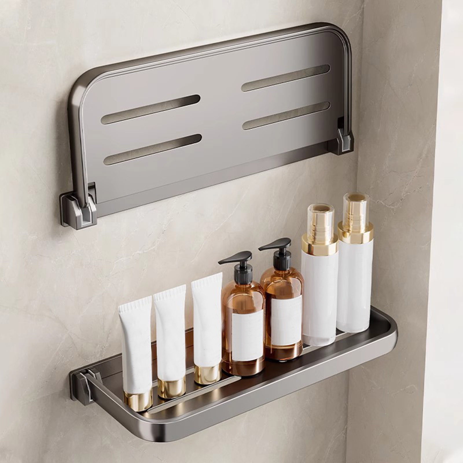RV Aluminum Wall Mounted Floating Shelf Fold Down Wall Shelf for RV and ...