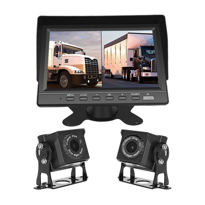 RV Backup Camera 7" IPS Screen Wide Angle Reversing Cam System Wired ...