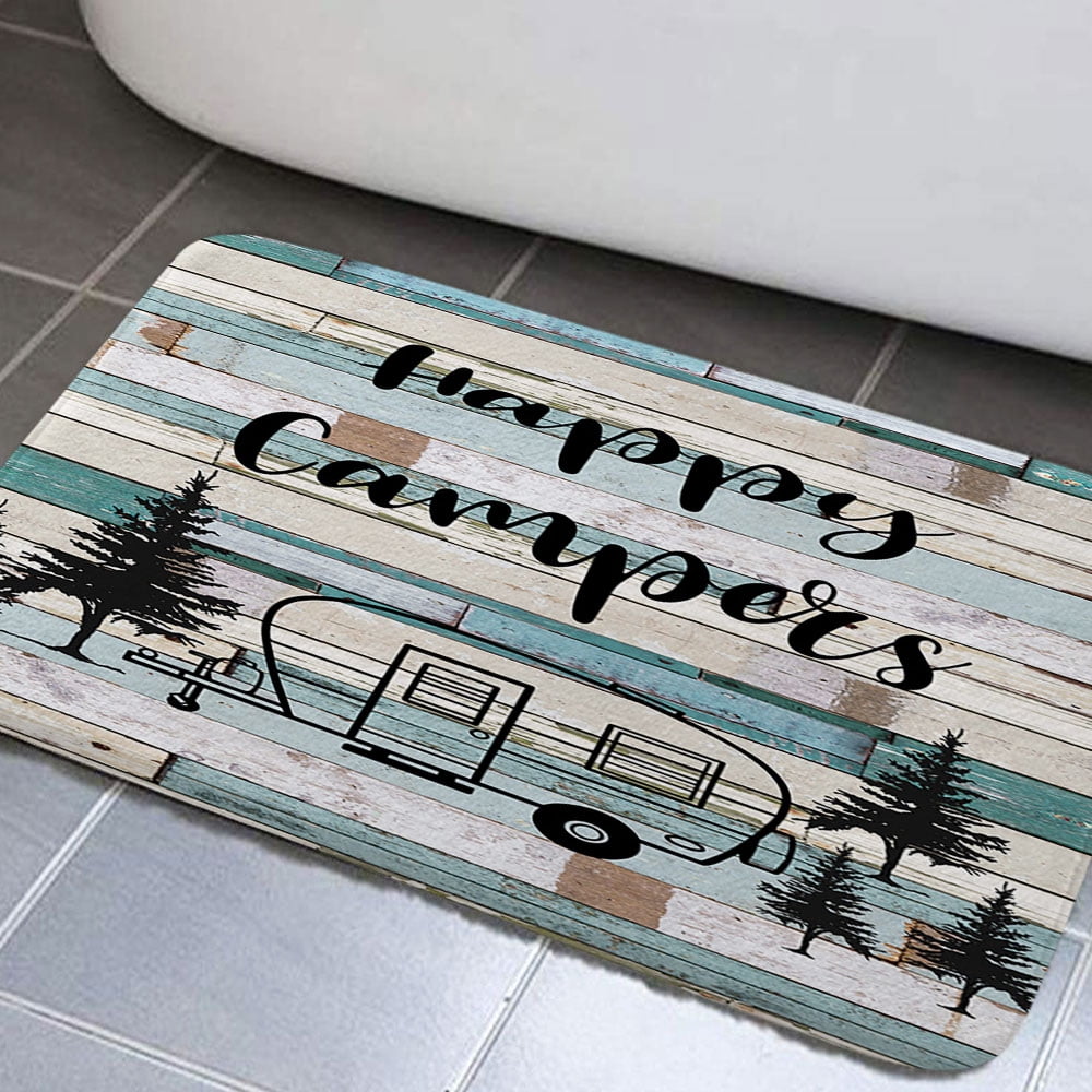 RV Bathroom Rugs, Camper RV Non-Slip Bath Rugs for Travel Trailer ...