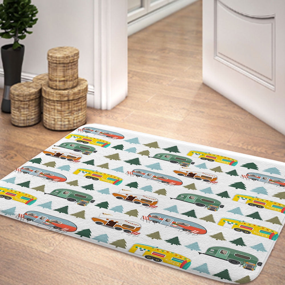 RV Bathroom Rugs for Camper Trailer Camping Bathroom, Camping Tent with ...