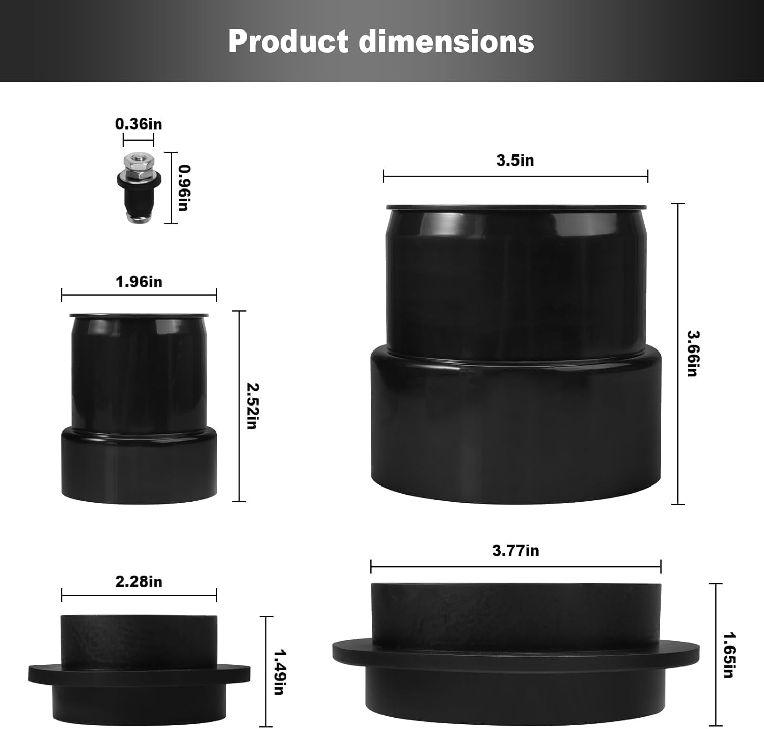 RV Black Water Tank Installation Fittings Kit with Grommets and Sensors ...