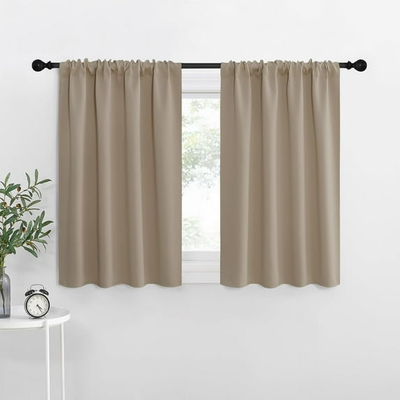 RV Blackout Curtains for Camper Windows, Taupe, 29" Wide by 40" Long, 2 ...
