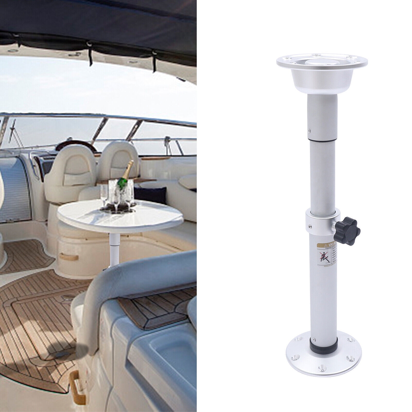 RV Boat Detachable Pedestal Table Base Adjustable Table Pedestal Stand ...