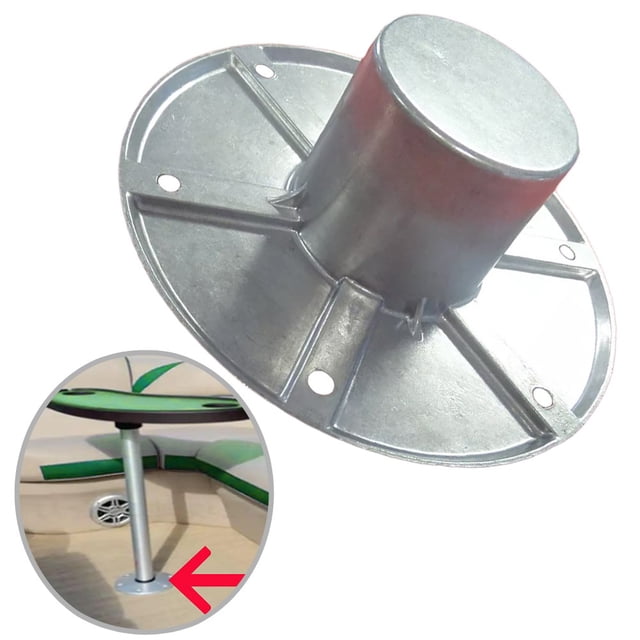 RV Boat Trailer Pedestal Base Round Flush Mount Table Leg Base Floor ...