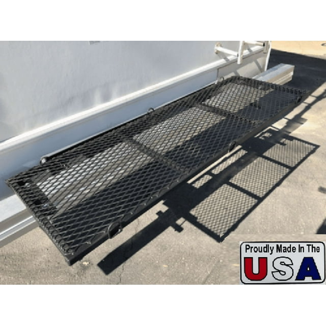 RV Bumper Storage Rack Heavy Duty Steel with Rugged Truck Bed Finish 60 ...