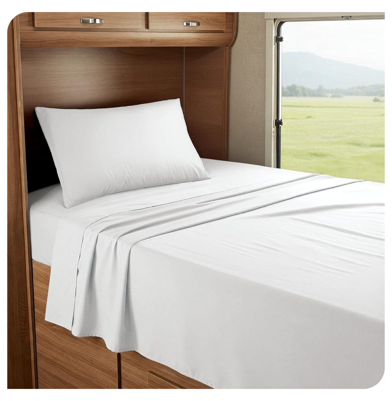 RV Bunk Sheet Set - 1800 Ultra-Soft Microfiber - Double Brushed - Deep ...