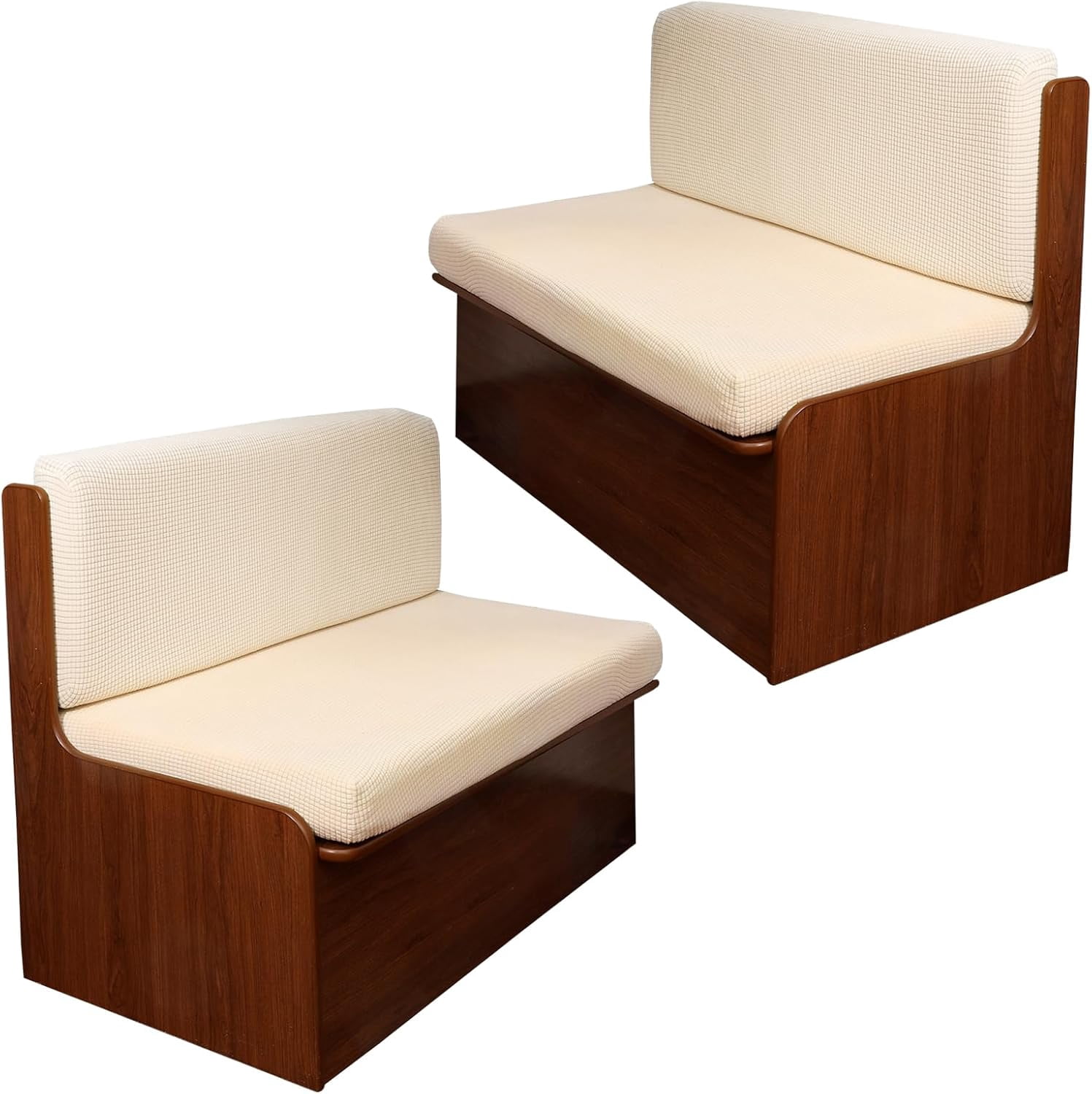 RV Camper 2 Set Dinette Cushion Covers Jacquard Stretch Slipcover for ...