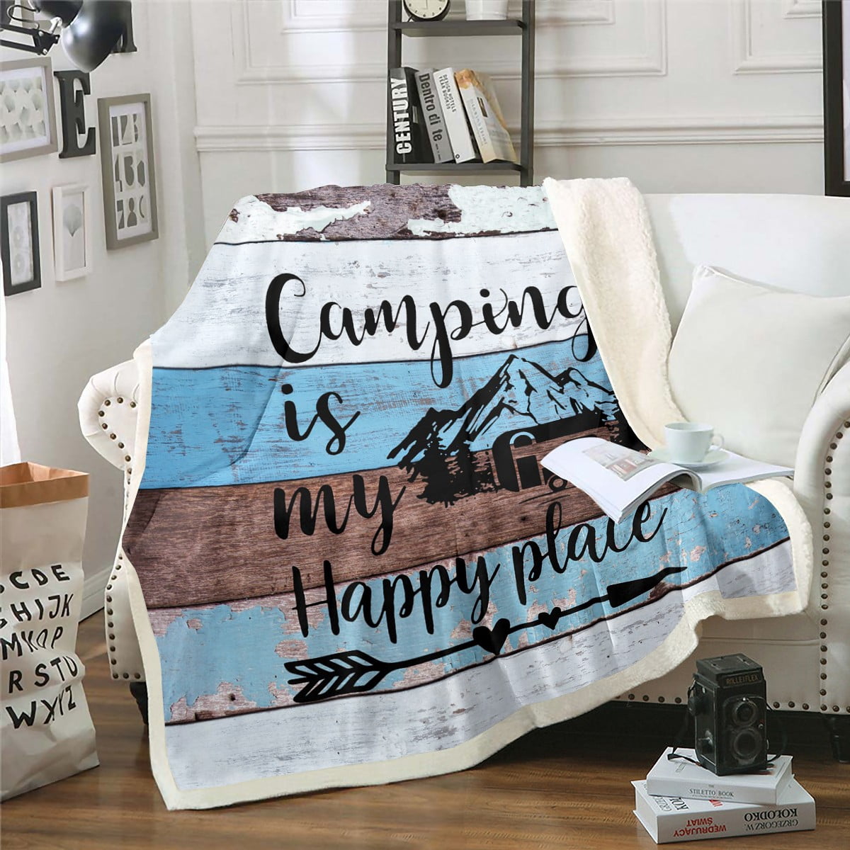 RV Camper Blanket 50"x60",Camping Throw Blanket Camping Decor,RV Travel ...