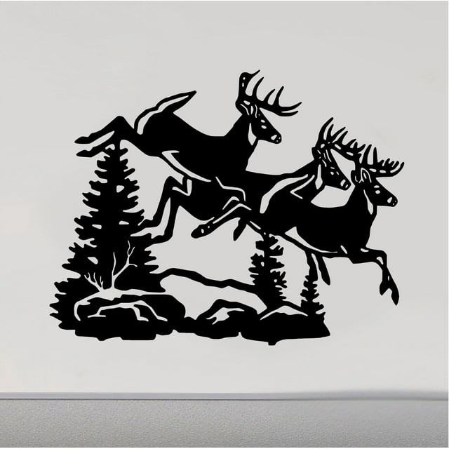 RV Camper Decals High Tailing Deer Buck 5th Wheel Motor Home ...