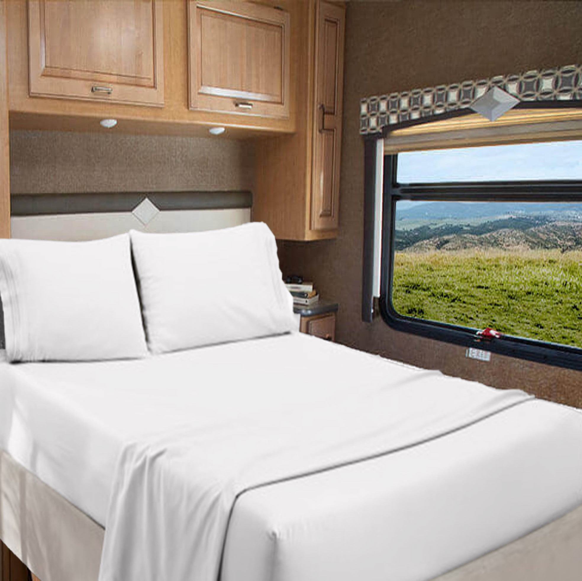 RV Camper King 72" X 80" | 800-Thread Count Organic Percale Cotton ...