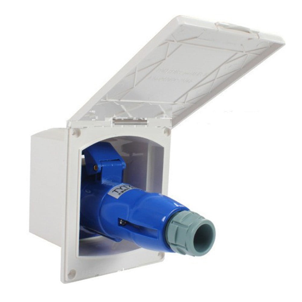RV Camper Marine Camper Main Inlet Socket Power Outlet With Cover 220V ...