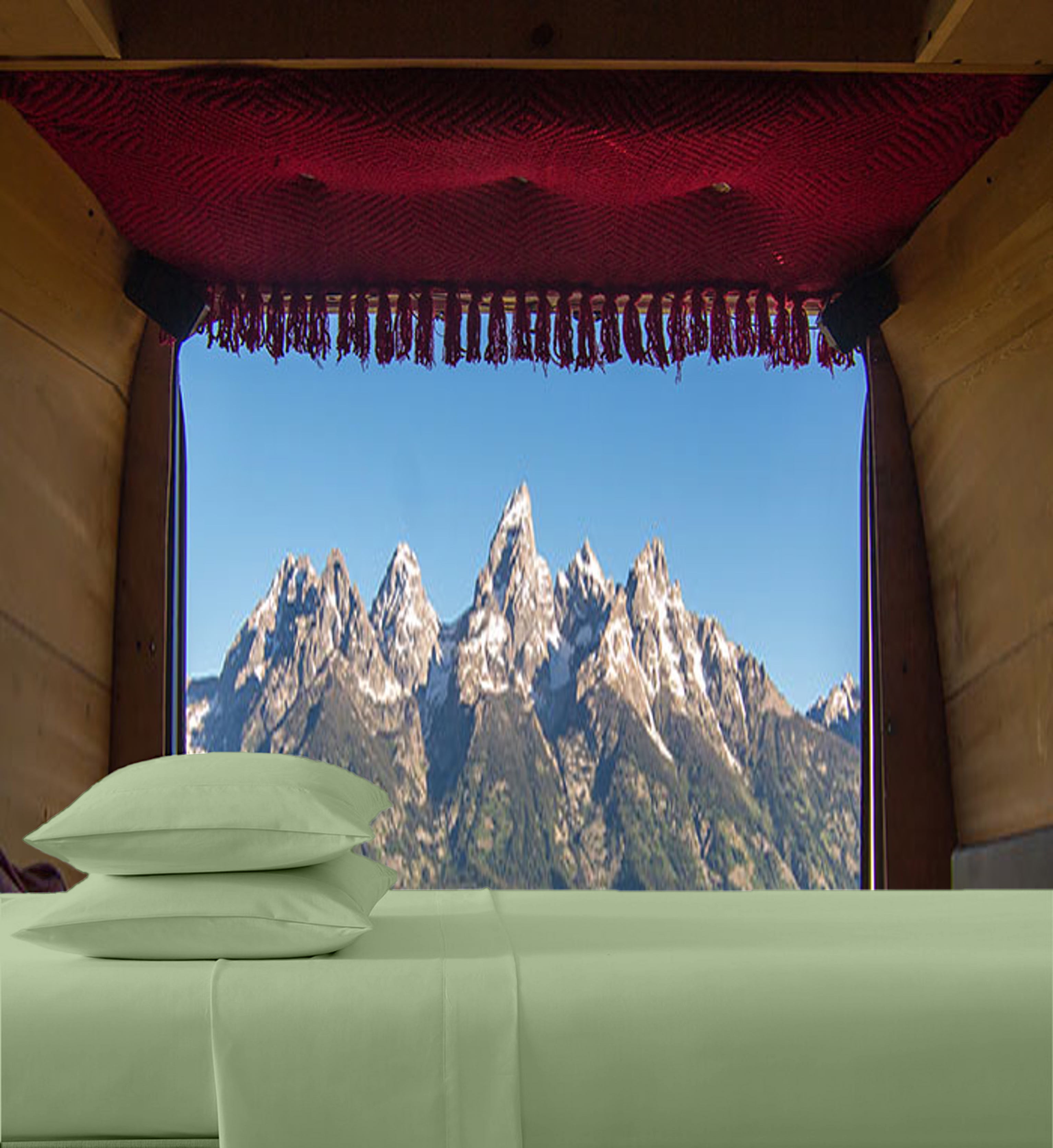 RV Camper Queen 60" X 80", 100% Giza Egyptian cotton, 4 PC Sheet Set ...