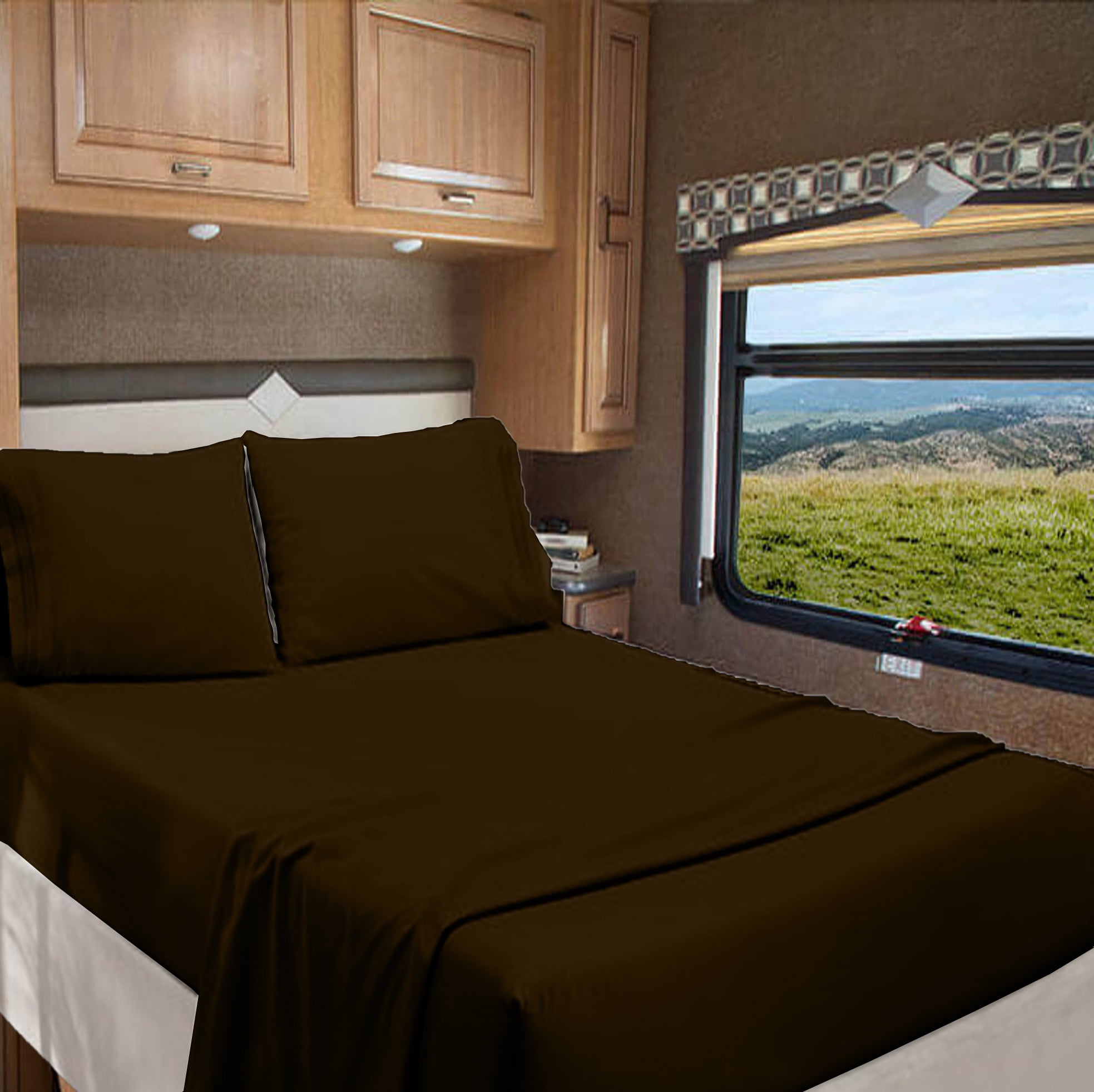 RV Camper Queen 60" X 80" | 1000-TC Organic Cotton Sheet Set 6 inch ...