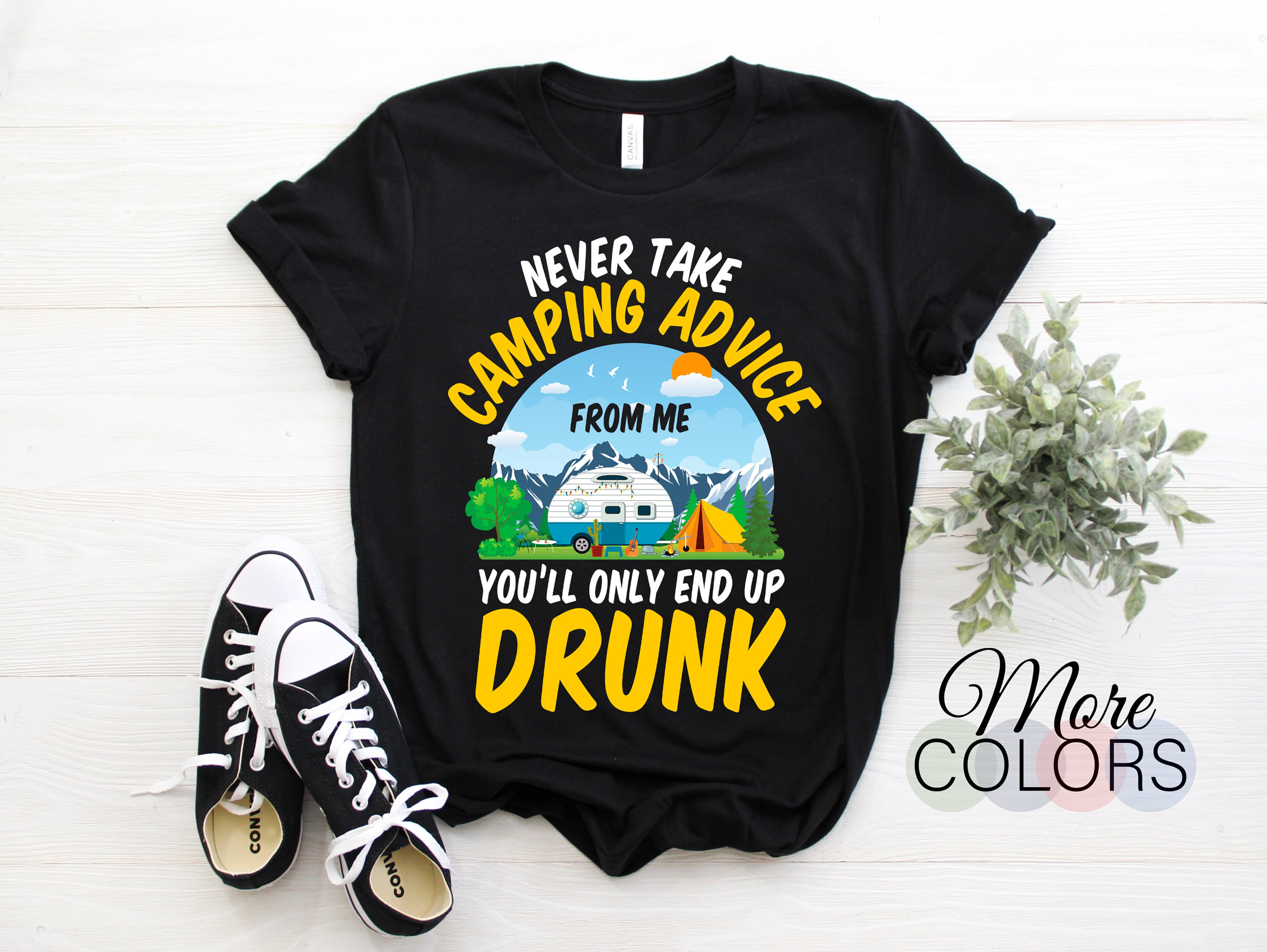 RV Camping Vintage Retro Funny 5th Wheel Motorhome Camper T-shirt ...