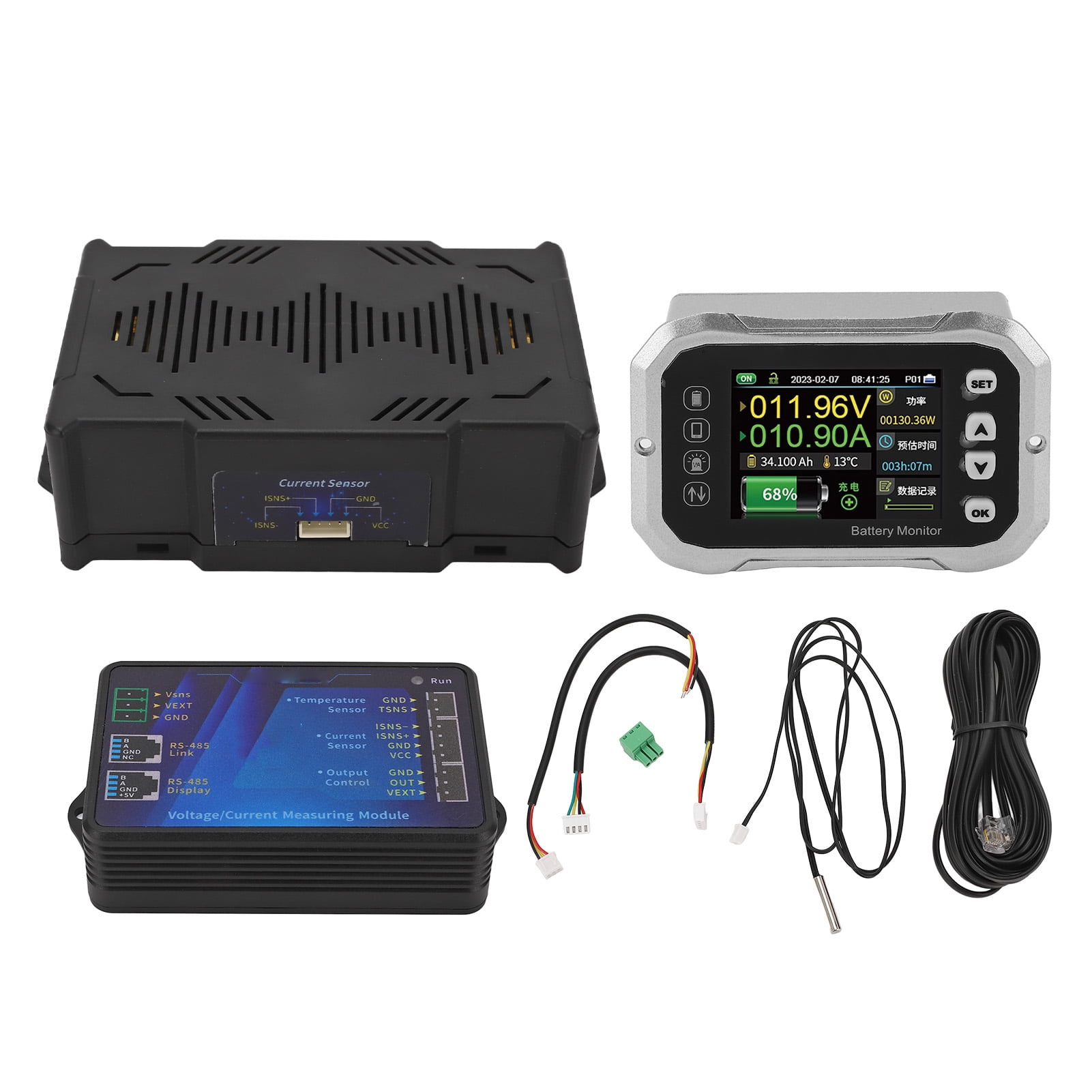 RV Car Battery Tester with 2.4in LED Display, Smart Battery Monitor ...