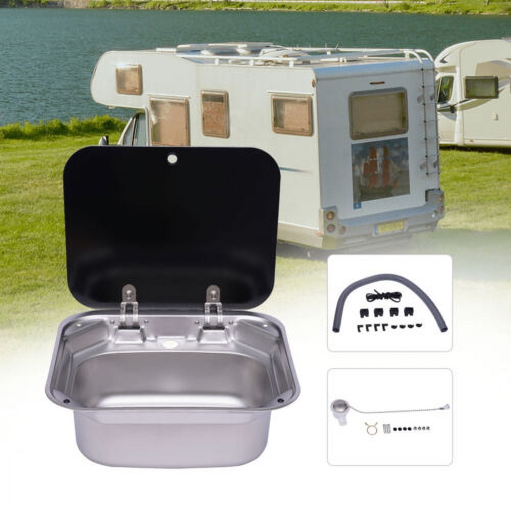 RV Caravan Camper Hand Wash Basin Kitchen Sink Stainless Steel Kitchen ...