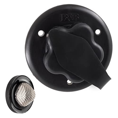 RV City Water Fill Inlet - Black, Optional Hose Elbow & Gasket Seal ...