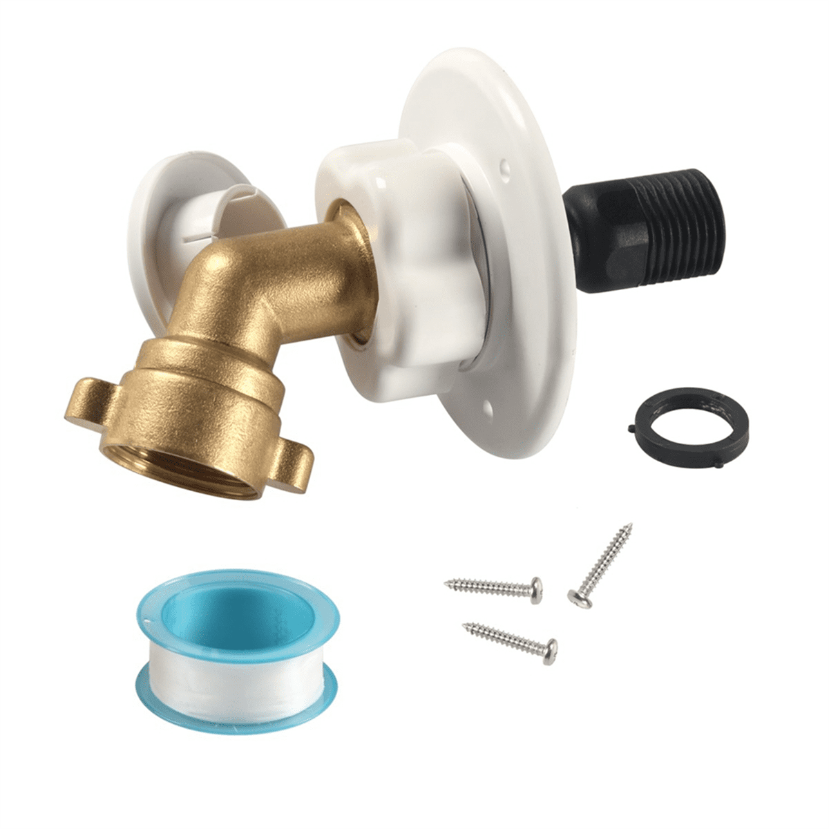 RV City Water Fill Inlet Flange Brass with Hose Elbow Check Valve ...