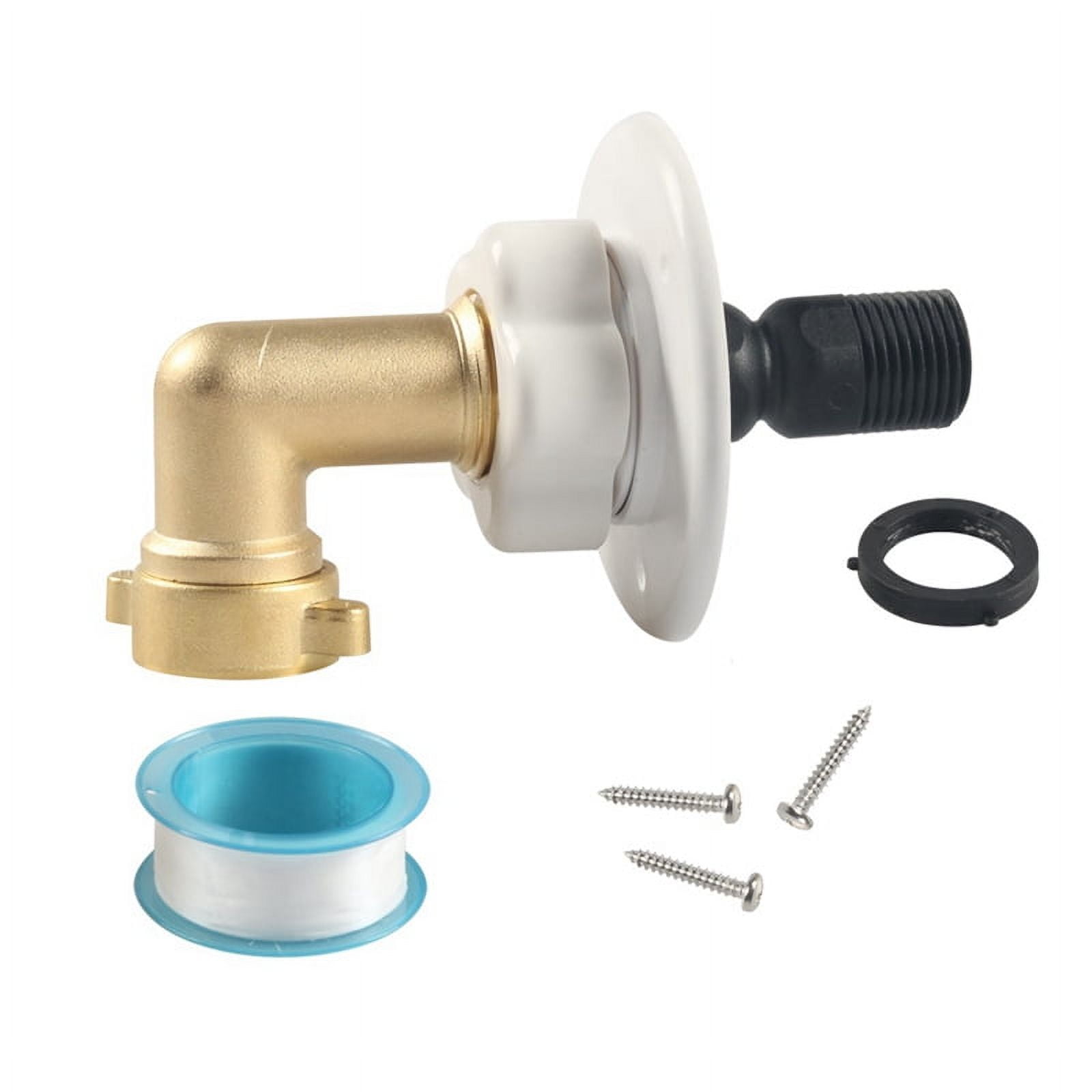 RV City Water Fill Inlet Flange Brass with Hose Elbow Check Valve ...