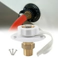 RV City Water Inlet With Check Valve Flange Hose Connector Connection ...