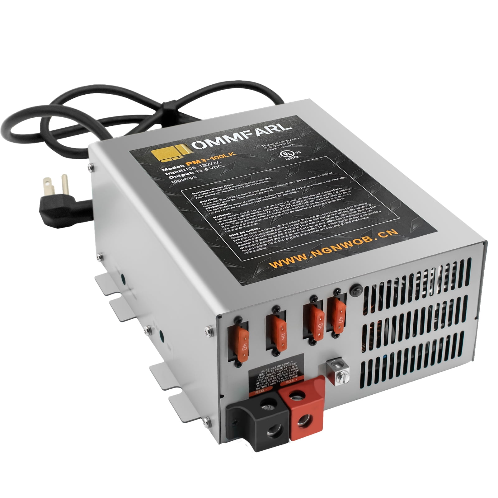 RV Converter Power Converter with Built-in 3 Stage Smart Battery ...