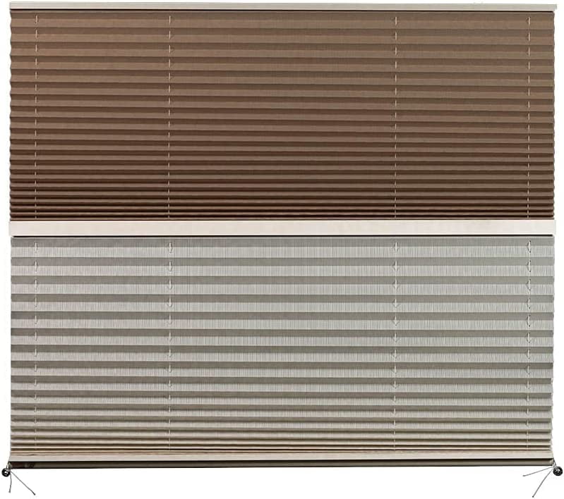 RV Cotton/Tan Day & Night Shades | RV Pleated Shades (20" X 38 ...