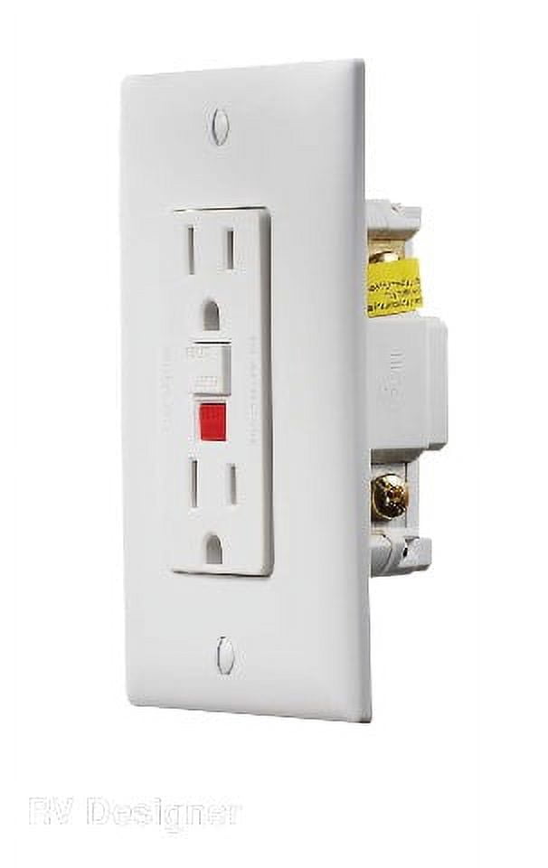 RV Designer AC GFCI RV Outlet with Cover Plate - Walmart.com