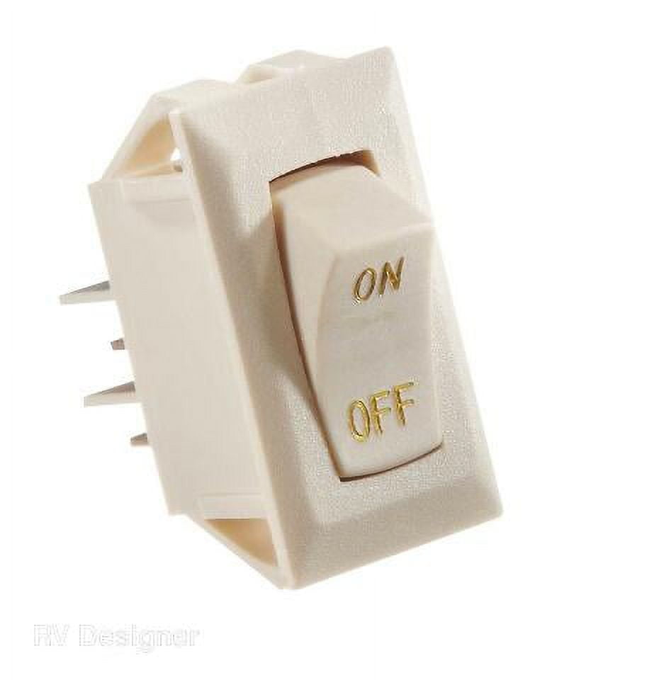 RV Designer Collection S279 Ivory 10 Amp Rocker Switch - Walmart.com